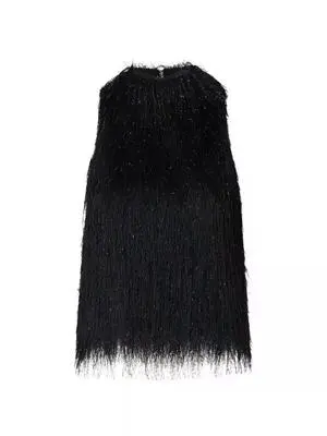 Liu Jo Fringed Top - Black