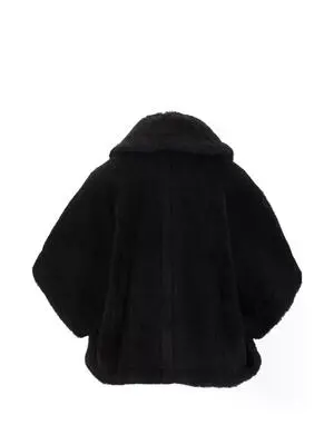 Max Mara Teddy Button-down Cape - Black