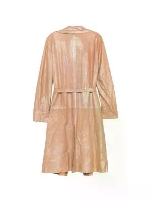 Roberto Cavalli 1970s Belted Leather Coat