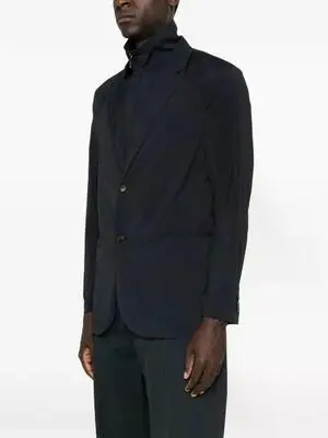 Emporio Armani Layered-effect Notched-lapel Blazer