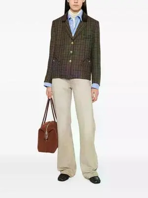 BLAZÉ MILANO Check-pattern Jacket - Brown