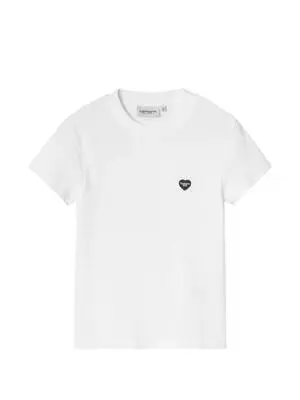 Carhartt Work In Progress Small Heart Patch T-shirt - White