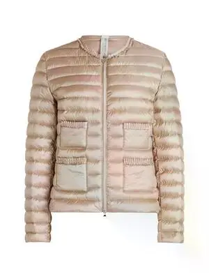 BETTY BARCLAY Quilted Ruffled Jacket - Neutrals