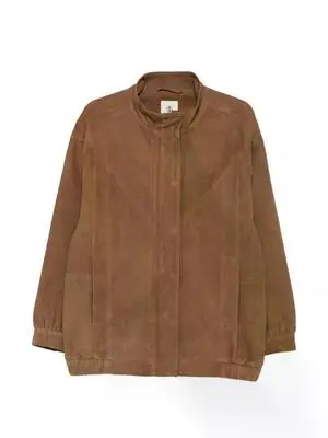THE GARMENT Geneve Suede Panelled Jacket - Brown
