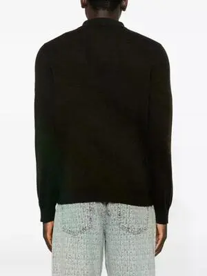Eric Bompard Jersey-knit Shirt-collar Cardigan