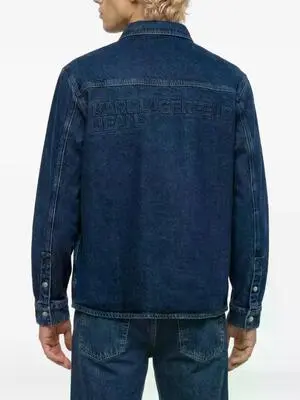Karl Lagerfeld Logo Denim Overshirt