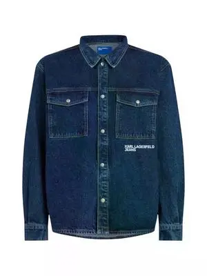 Karl Lagerfeld Logo Denim Overshirt