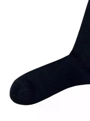 Zegna Ribbed Knit Socks