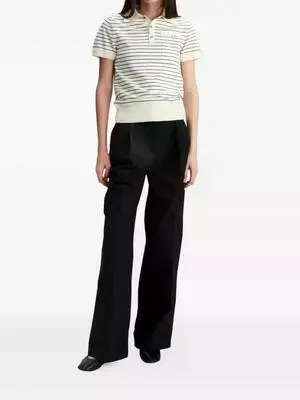 A.p.c. Fitted Striped Ecru Polo