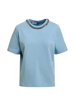 Essentiel Antwerp Chain-embellished Cotton T-shirt