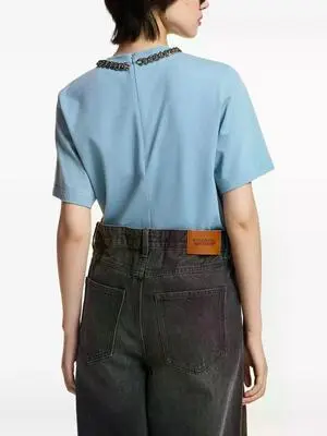 Essentiel Antwerp Chain-embellished Cotton T-shirt