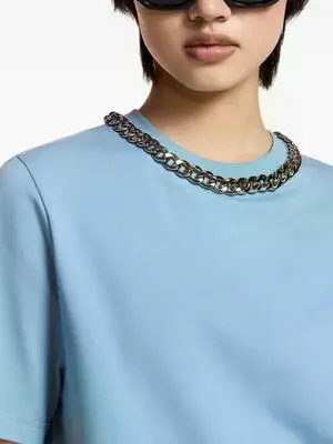 Essentiel Antwerp Chain-embellished Cotton T-shirt