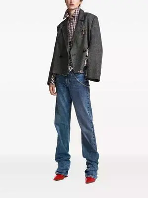 Essentiel Antwerp Double-breasted Cropped Blazer