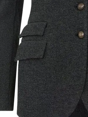 Giorgio Armani Slim-fit Herringbone-pattern Jacket