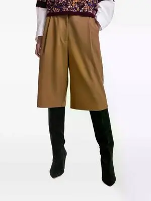 Essentiel Antwerp Pleated Tailored Wide-leg Shorts