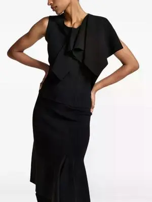 Essentiel Antwerp Know Ruffled Asymmetric-neck Blouse