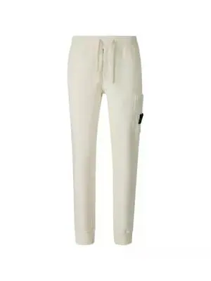 Stone Island 6200010 Organic Cotton Fleece Sweatpants - Neutrals