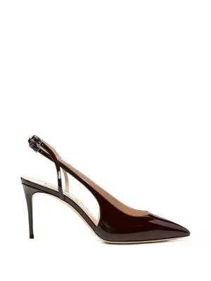 Casadei Patent-finish Slingback Pumps