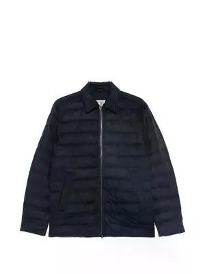 Herno Zip-up Collared Padded Jacket - Blue