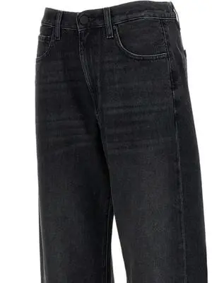 Ag Faded-effect Wide-leg Jeans