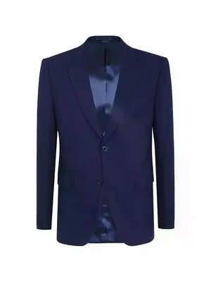 Paul Smith Single-breasted Notched-lapels Blazer - Blue