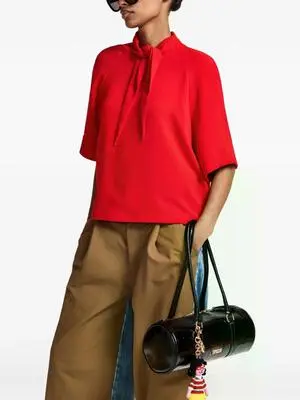 Essentiel Antwerp Tie-neck Raglan-sleeve Blouse