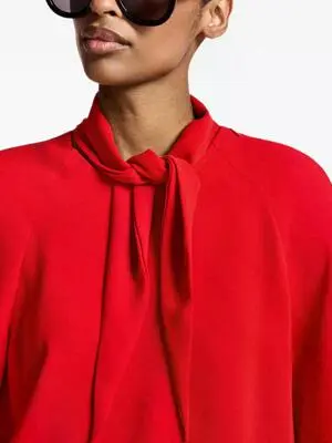 Essentiel Antwerp Tie-neck Raglan-sleeve Blouse