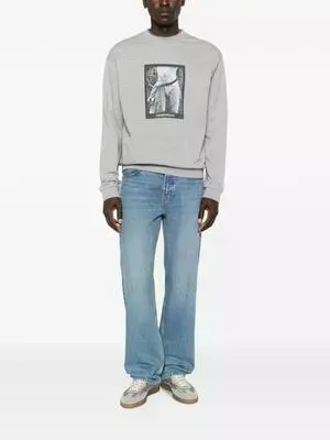 Emporio Armani Graphic-print Crew-neck Sweatshirt