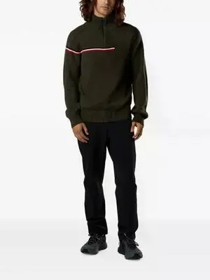 Rossignol Half-zip Wool Sweater With Stripe Detail
