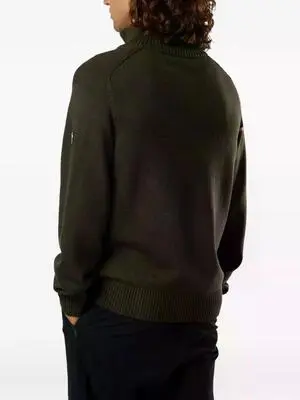 Rossignol Half-zip Wool Sweater With Stripe Detail