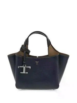TOD'S Pebbled Leather Mini Bag - Blue