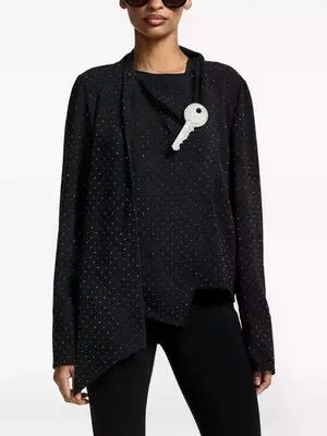 Essentiel Antwerp Rhinestone-embellished Asymmetric Blouse