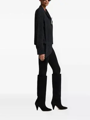 Essentiel Antwerp Rhinestone-embellished Asymmetric Blouse