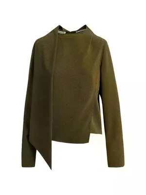 Essentiel Antwerp Rhinestone-embellished Asymmetric Top - Green