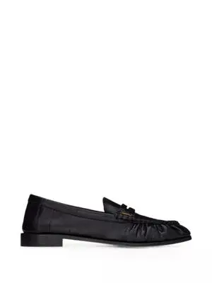 Saint Laurent Le Loafer Supple In Eel - Black
