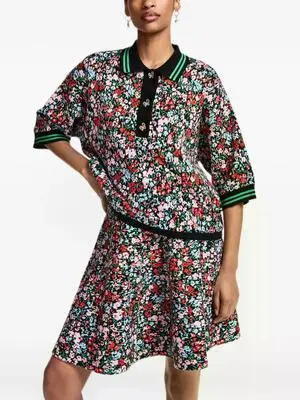 Essentiel Antwerp Floral-print Polo Top