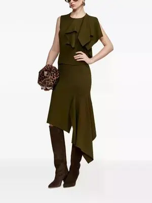 Essentiel Antwerp Kap Asymmetrical Midi Skirt