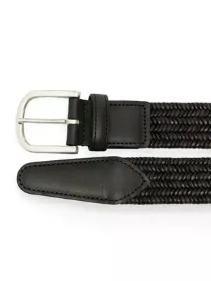 Canali Woven Leather Belt