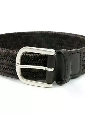 Canali Woven Leather Belt