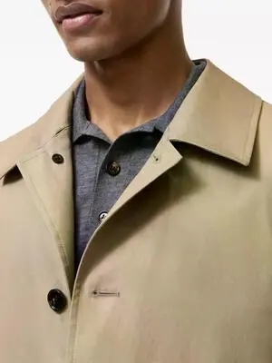Burberry Meadowbank Contrast-collar Overcoat