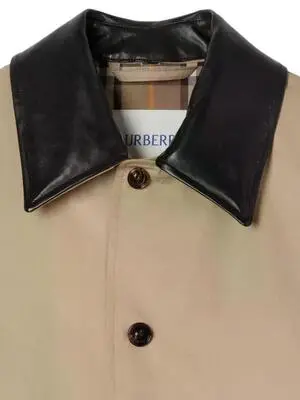 Burberry Meadowbank Contrast-collar Overcoat