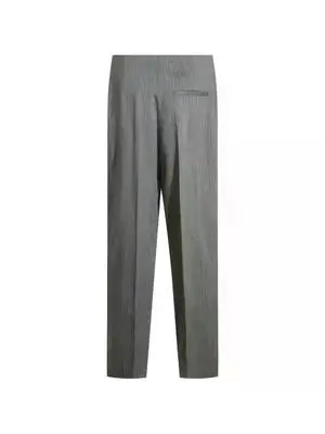 Alberta Ferretti Herringbone-pattern Pleated Trousers