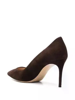 Casadei Pointed-toe Suede High Stiletto Heel Pumps