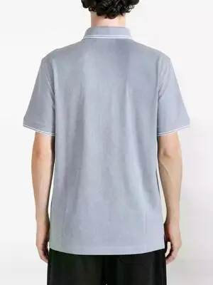 Stone Island 2200010 Organic Cotton Piqué With Stretch Polo - Blue