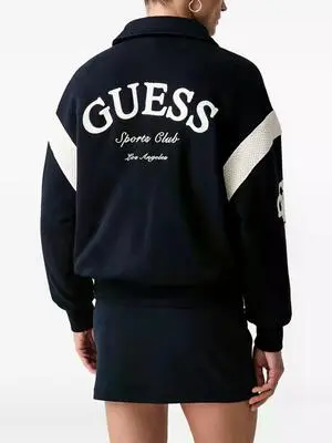 Guess Logo-embroidered Bomber Jacket
