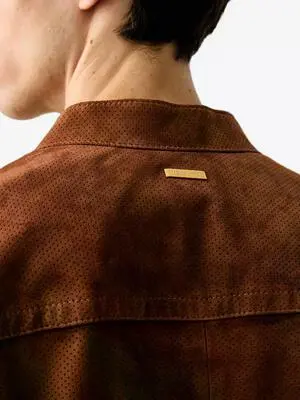 Michael Kors Suede Double-zip Racer Jacket