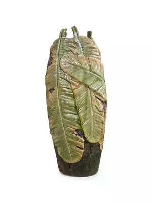 ENZO DE GASPERI Leaf-detail Floor Vase - Green