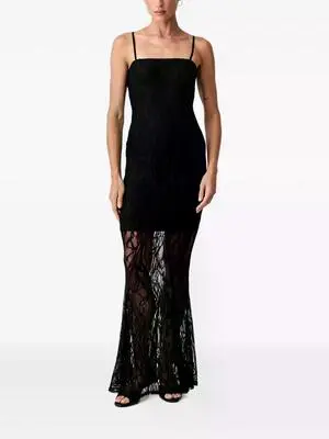 Guess Lace Long Dress - Black