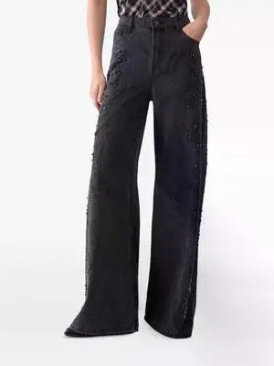 Liu Jo Flared Jeans With Gemstones