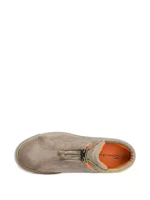 Santoni Suede Hiking Boots